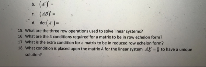 Solved 9 1. What are the two conditions that a set must | Chegg.com