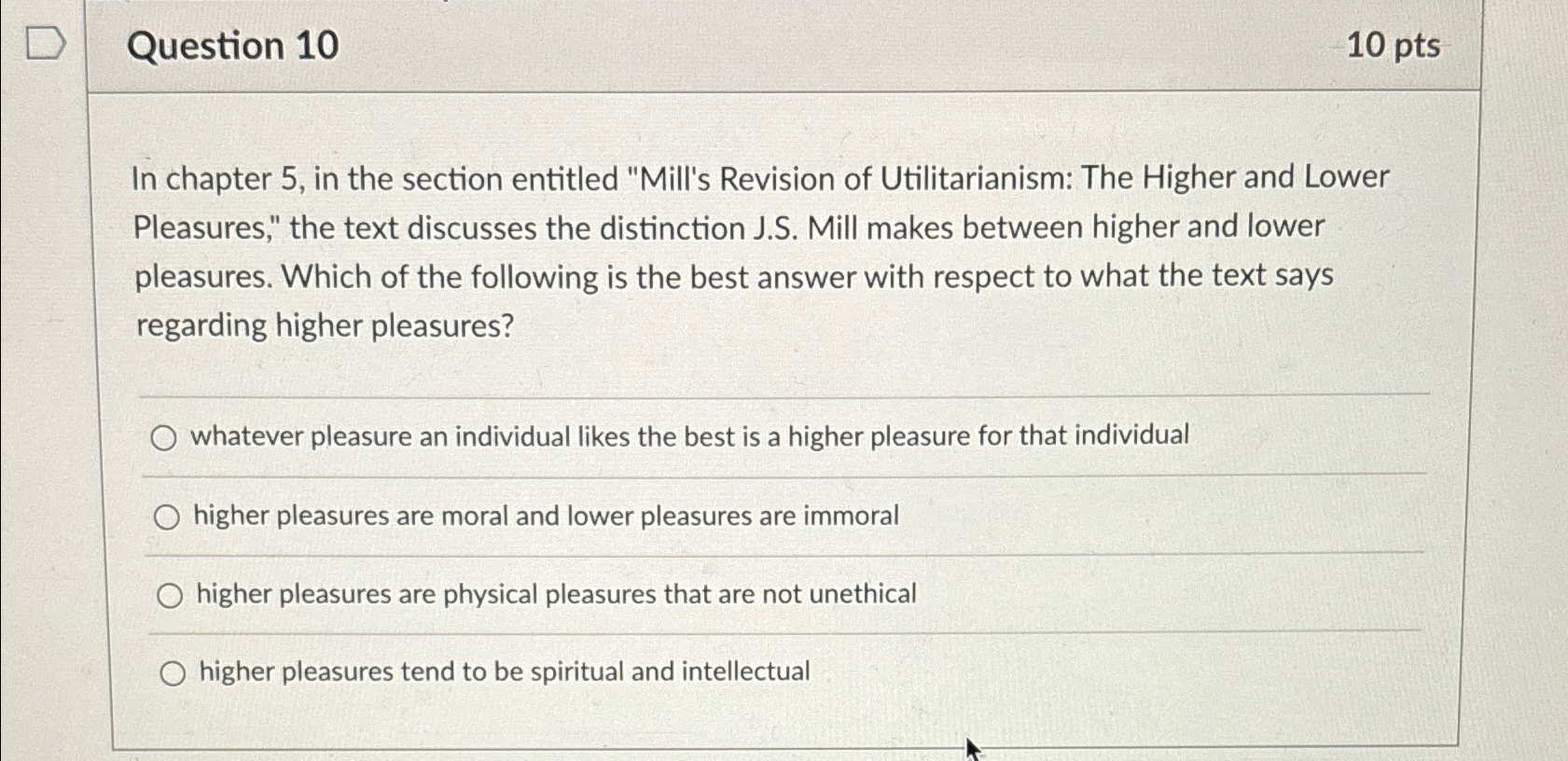 Solved Question 1010ptsIn chapter 5, ﻿in the section | Chegg.com