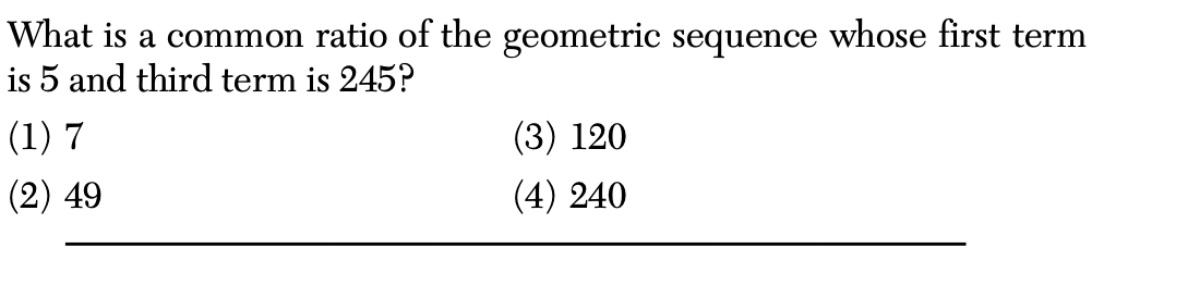 Solved What is a common ratio of the geometric sequence | Chegg.com