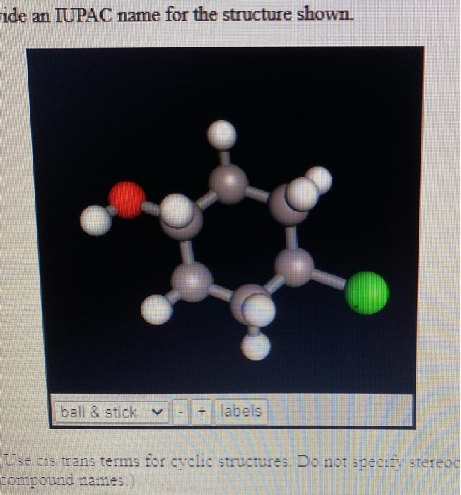 Solved [Review T Provide an IUPAC name for the structure | Chegg.com