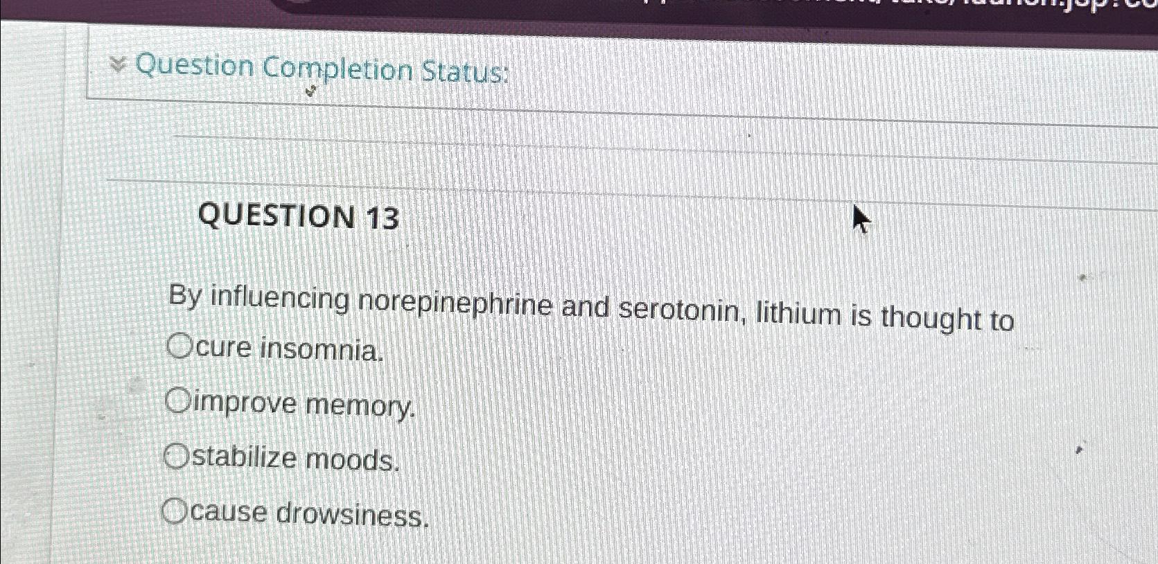Solved AA ﻿Question Completion Status:QUESTION 13By | Chegg.com