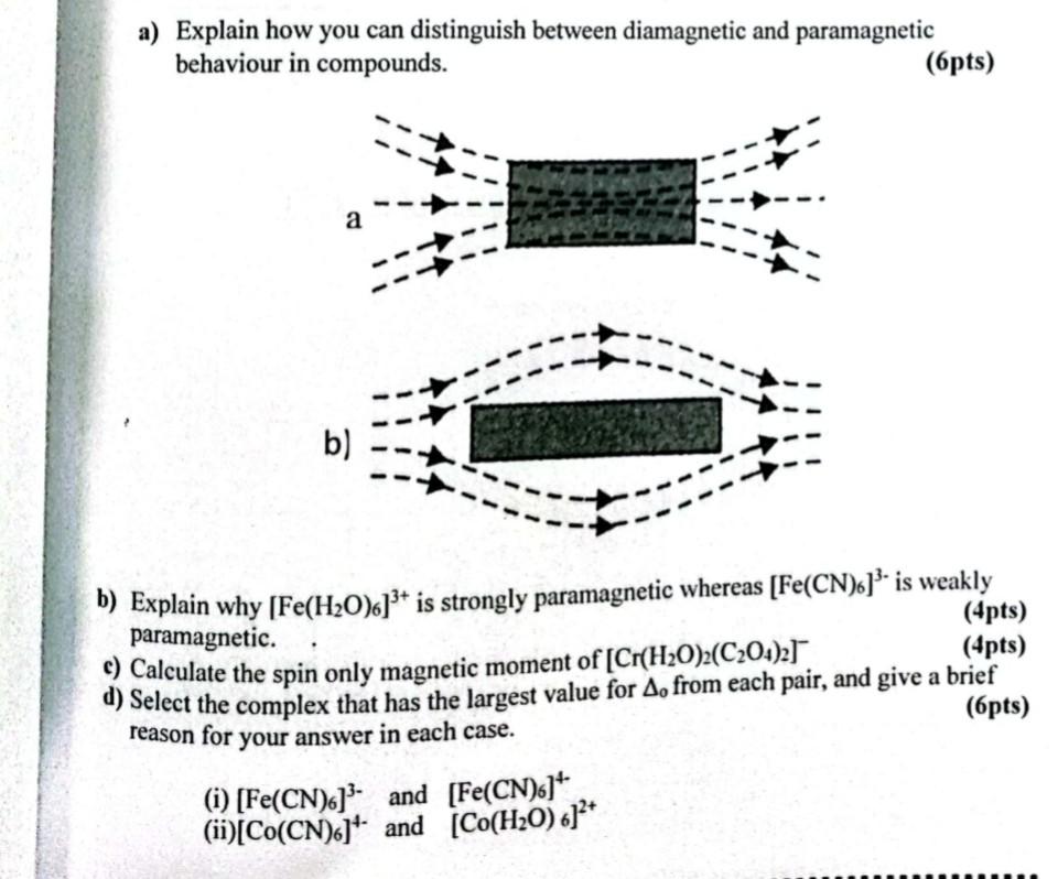 Solved A Explain How You Can Distinguish Between