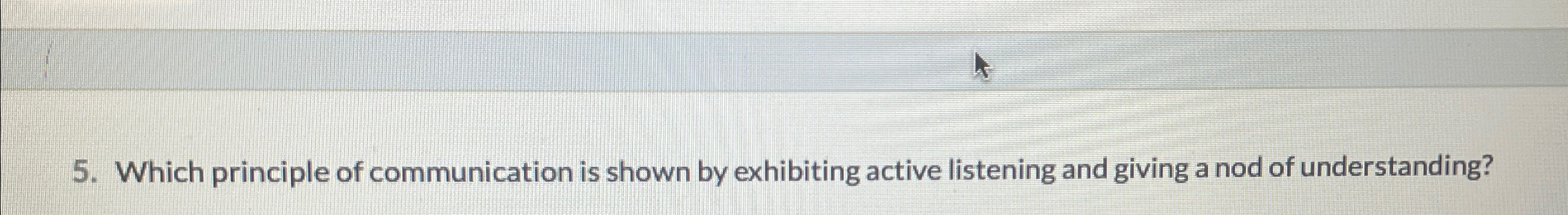 Solved Which principle of communication is shown by | Chegg.com