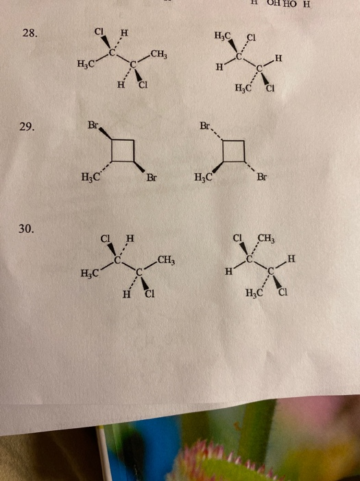 Solved label each pair of molecules below as enantiomers, | Chegg.com