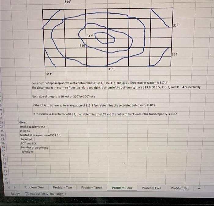 Solved Consider the topo map above with contour lines at | Chegg.com