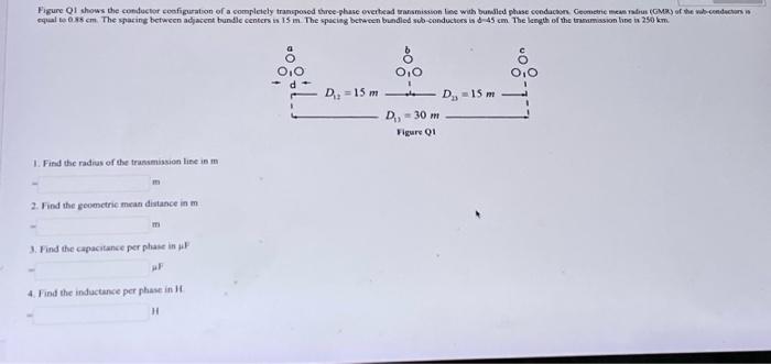 Solved Figure Q1 shows the conductor configuration of a | Chegg.com