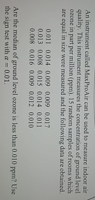 Solved An instrument called MaxProAir can be used to measure | Chegg.com