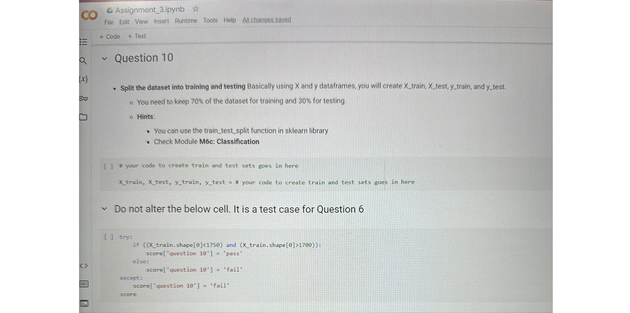 Solved Δ ﻿Assignment_3.ipynbFile Edit View Insert Runtime | Chegg.com