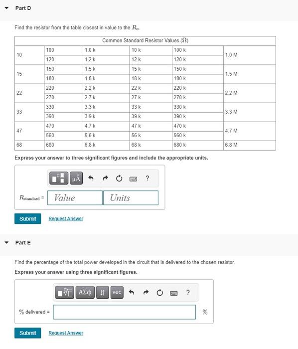 Solved A variable resistor Ro is connected across the | Chegg.com