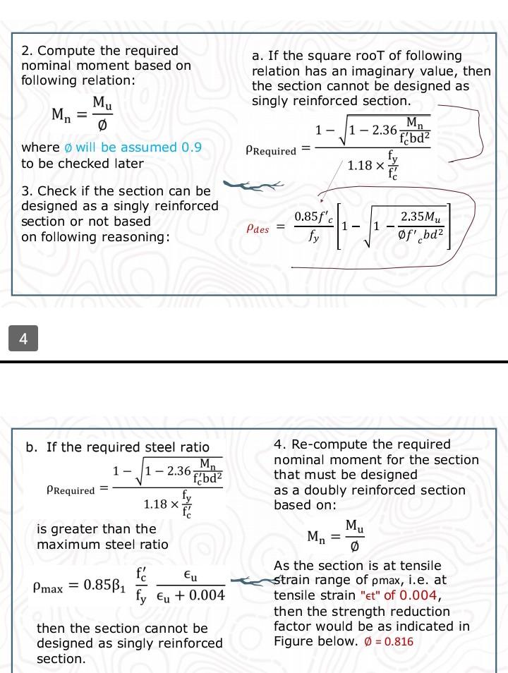 Solved Reinforcement Concrete Design show your solution step | Chegg.com