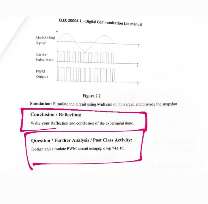 Solved Aim: To generate a pulse width modulated signal | Chegg.com