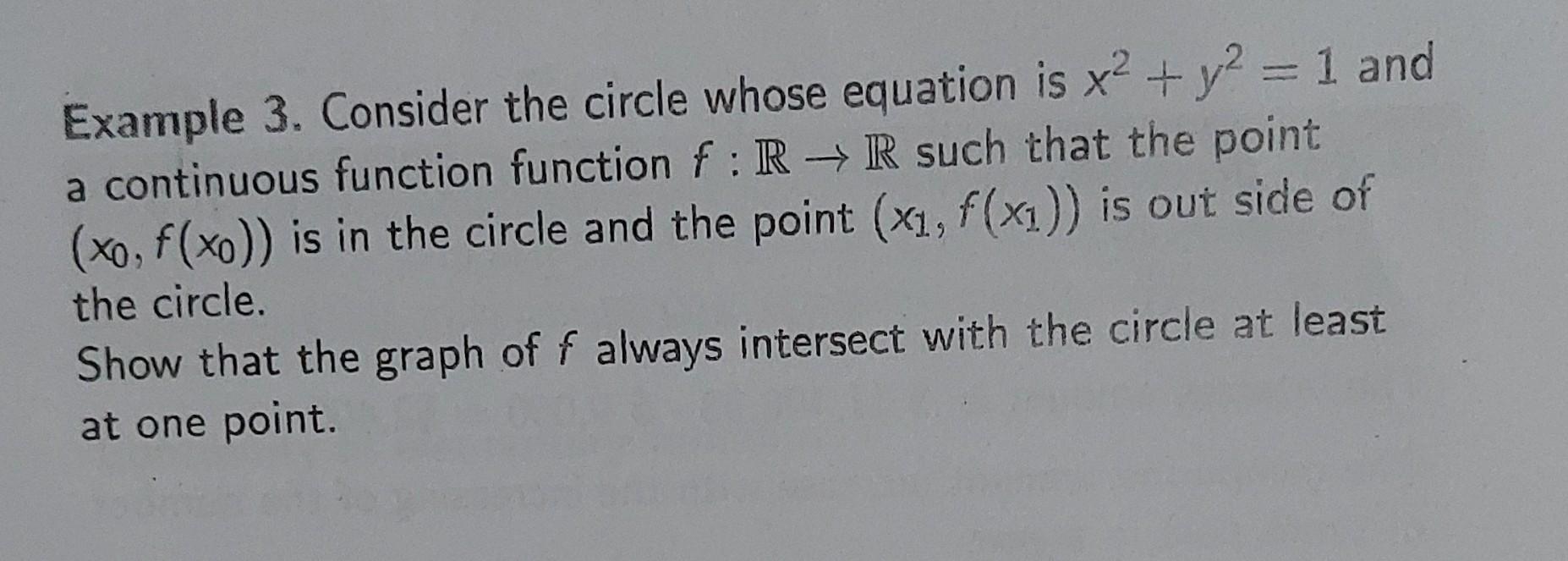 Solved Example 3. Consider the circle whose equation is | Chegg.com
