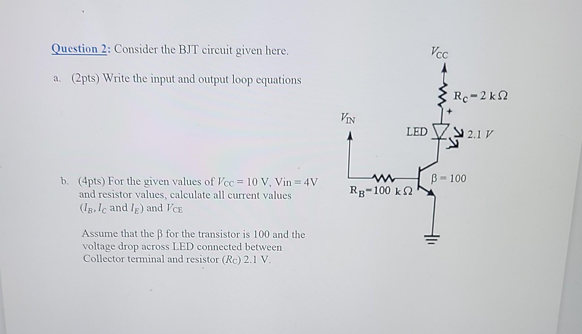 Solved a. (2pts) Write the input and output loop equations | Chegg.com
