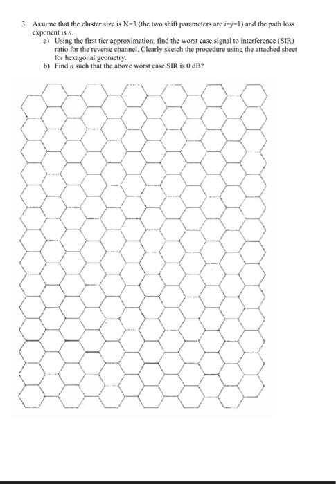 Solved Assume that the cluster size is N=3 (the two shift | Chegg.com