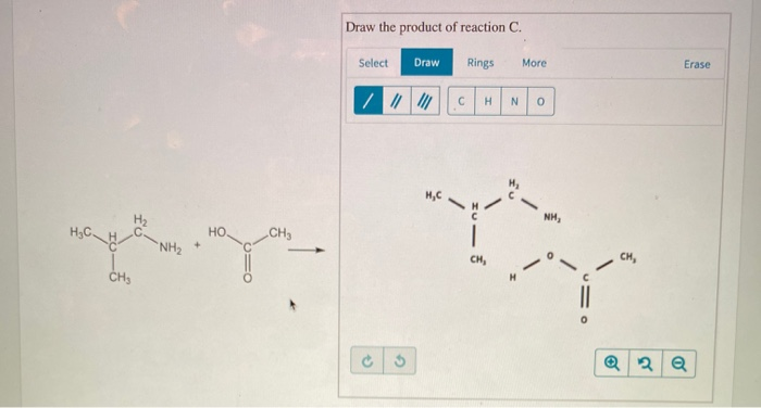 Solved Draw the product of reaction A. Rings Select Draw | Chegg.com