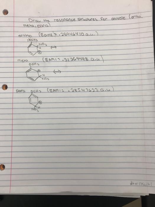 Solved draw the resonance structures of anisole (ortho meta | Chegg.com