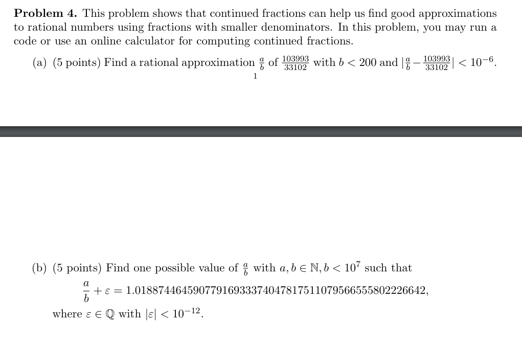 Solved Problem 1. ﻿Let ninN with n>1 ﻿be given.Problem 4. | Chegg.com