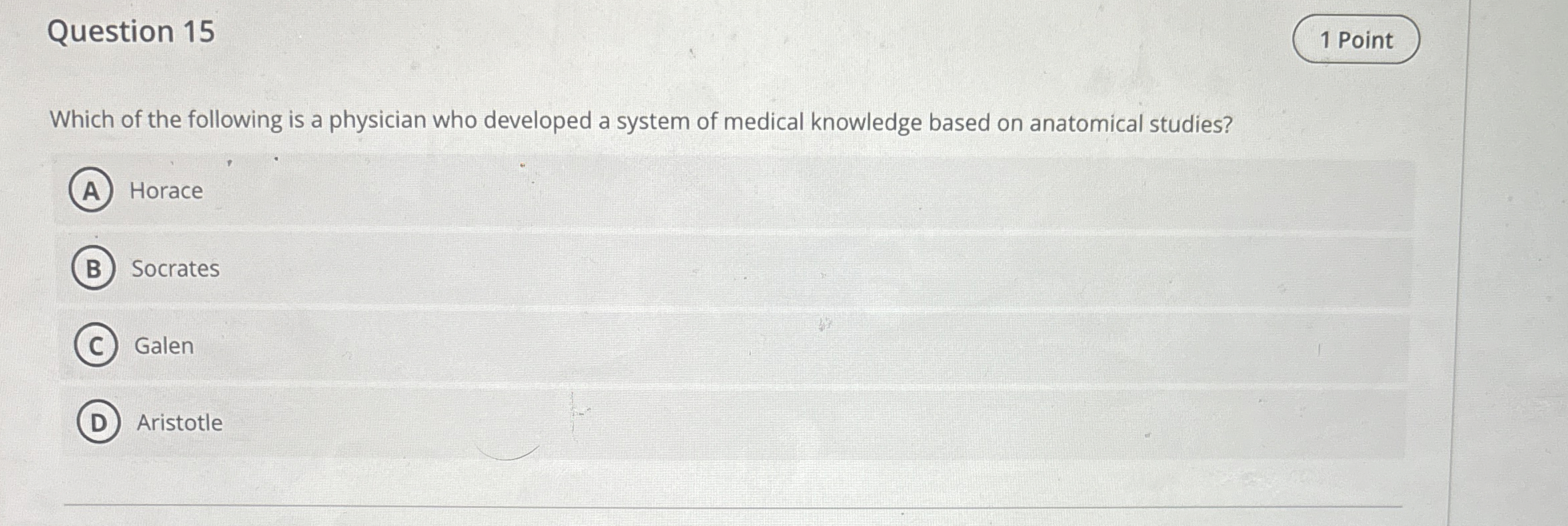 Solved Question 15Which of the following is a physician who | Chegg.com