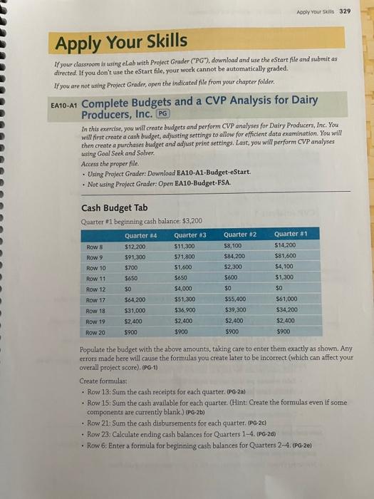 Apply Your Skills If your classroom is using eLab | Chegg.com