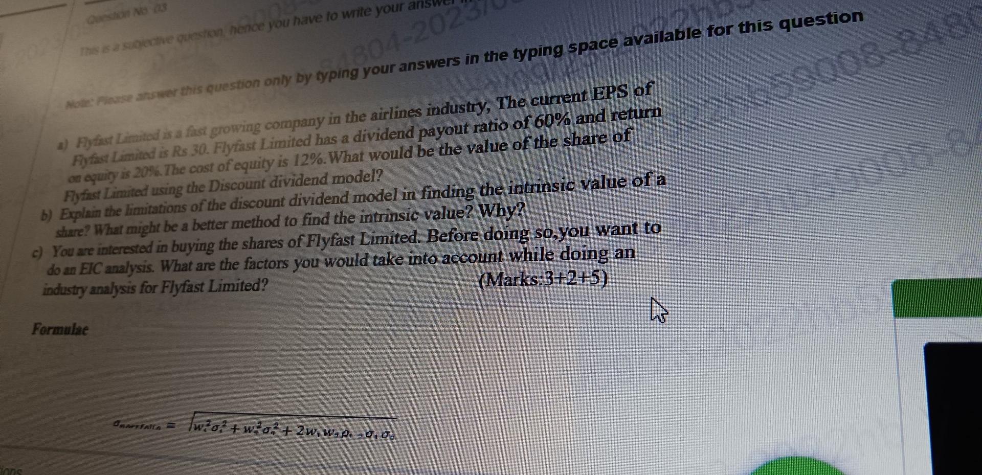 Solved only by typing your answers in the typing space | Chegg.com