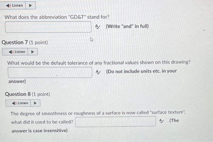 Solved GRINDING DRAWING What material is the part made | Chegg.com