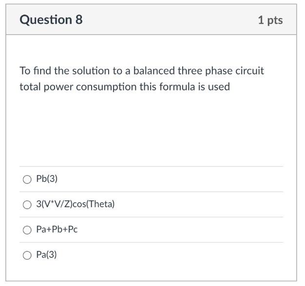 Solved To find the solution to a balanced three phase | Chegg.com