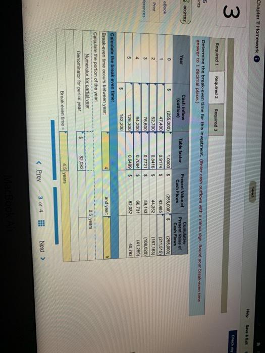 Solved Chapter 11 Homework Help 3 Required 1 Required 2 | Chegg.com