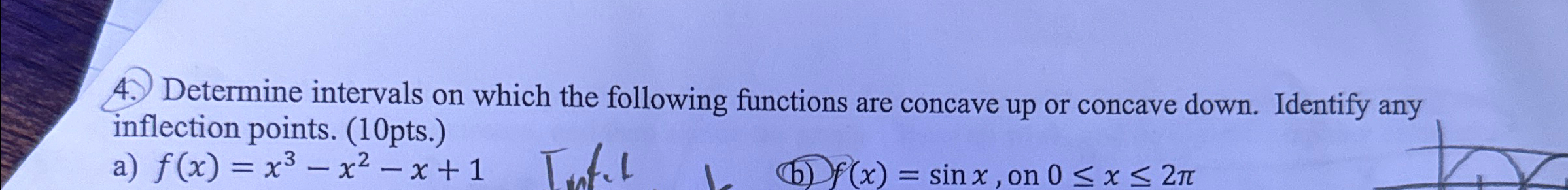 Solved Determine intervals on which the following functions | Chegg.com