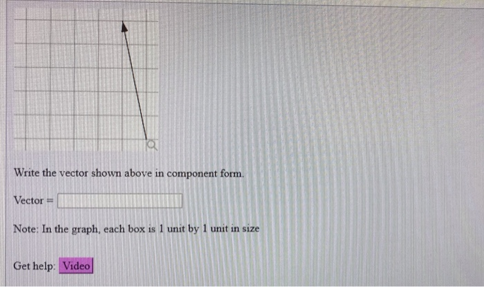 Write the vector shown above in component form. | Chegg.com