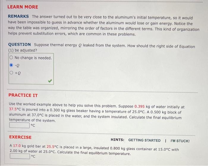 Solved GOAL Solve a calorimetry problem involving three | Chegg.com