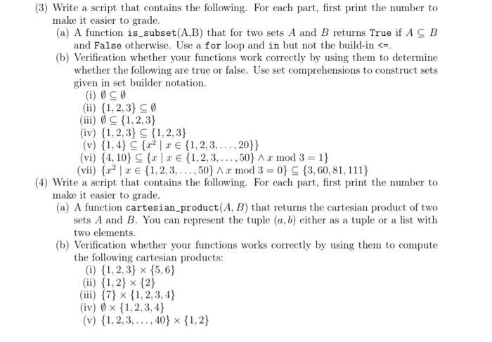 Solved 3 Write A Script That Contains The Following For 1098