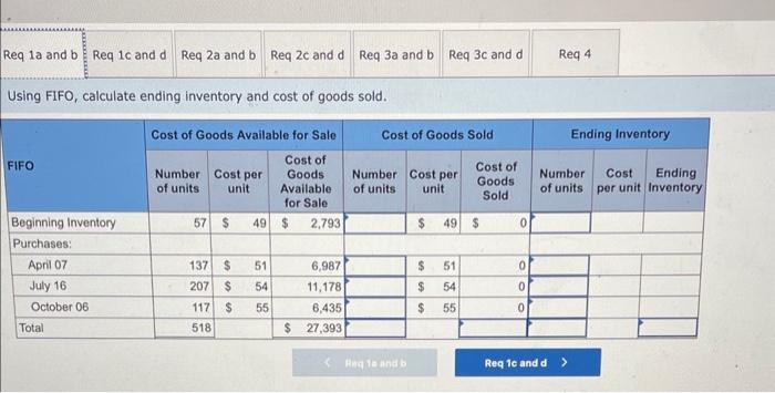 Solved Exercise 6−4 (Algo) Calculate inventory amounts when | Chegg.com
