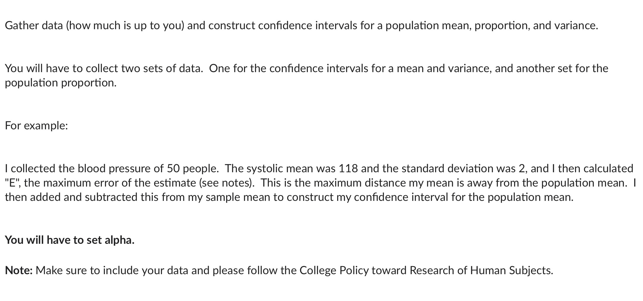 Solved Gather data (how much is up to you) ﻿and construct | Chegg.com
