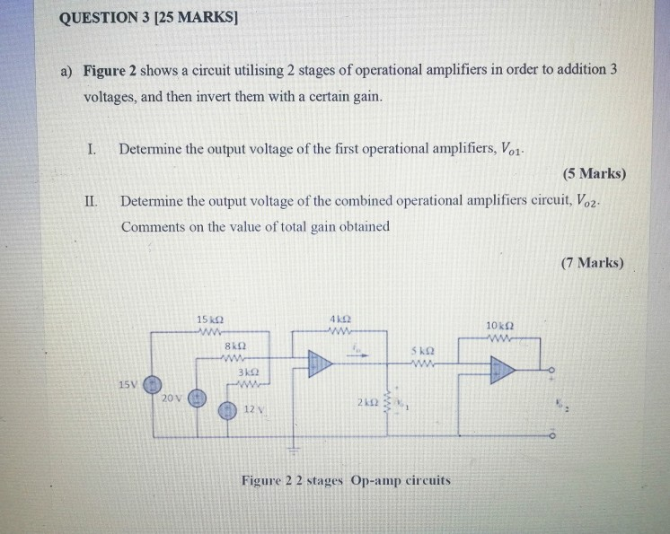 Solved QUESTION 3 [25 MARKS] a) Figure 2 shows a circuit | Chegg.com