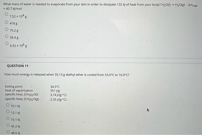 Solved Which of these substances has the highest viscosity | Chegg.com