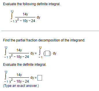 Solved Evaluate the following definite | Chegg.com