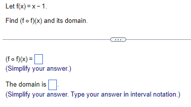 Solved Let f(x)=x-1Find (f@f)(x) ﻿and its | Chegg.com