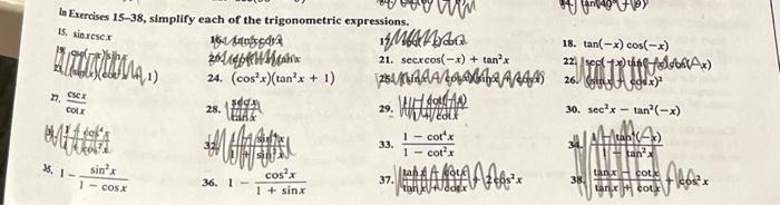 Solved In Exercises 15-38, simplify each of the | Chegg.com