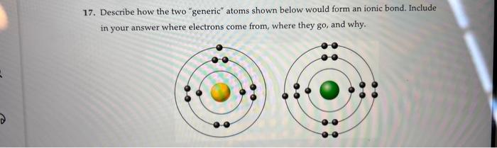 Solved 17. Describe how the two "generic" atoms shown below | Chegg.com