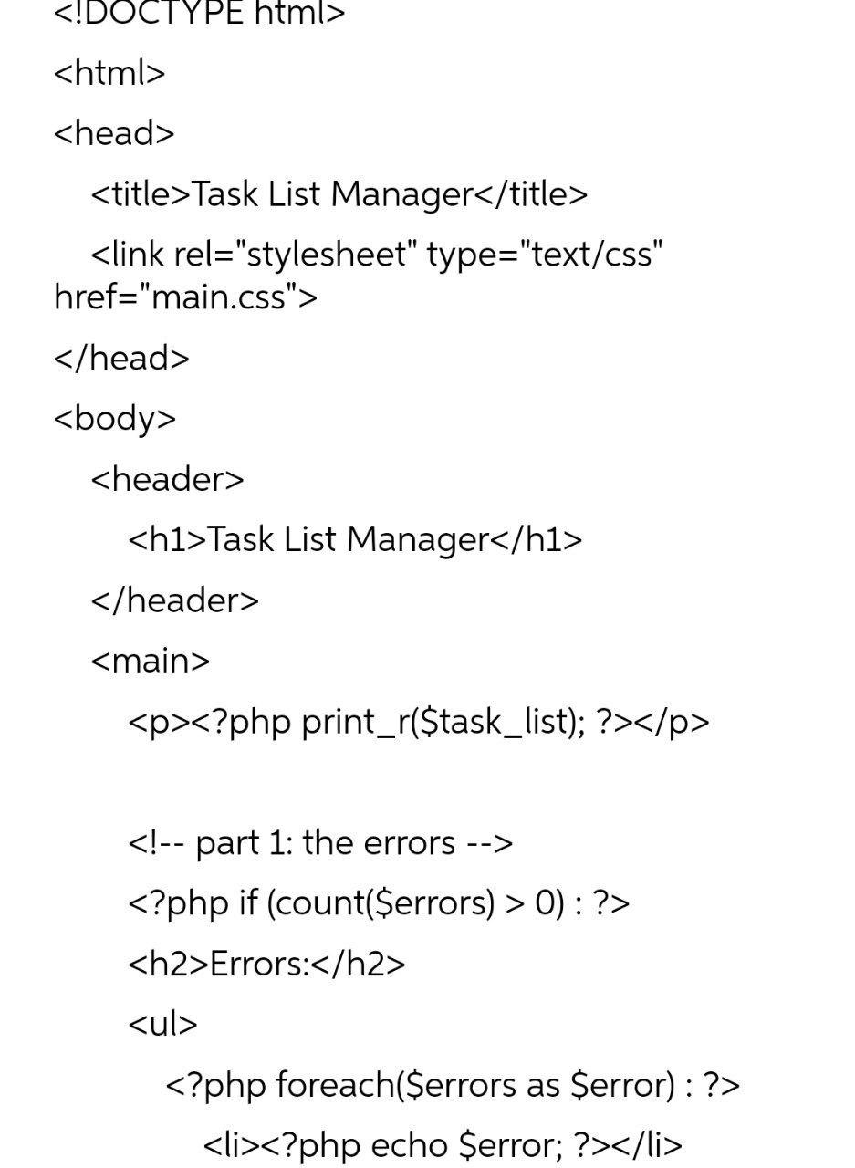 Solved Task List Manager | Chegg.com
