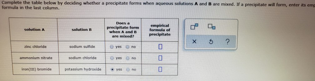 Solved Complete the table below by deciding whether a | Chegg.com