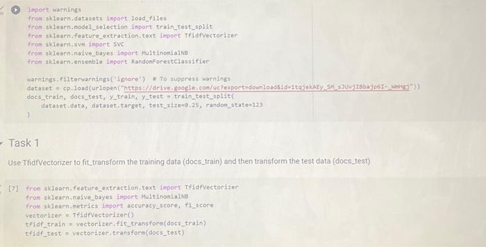 Solved in python!i have completed task 1 but task 2 keeps | Chegg.com