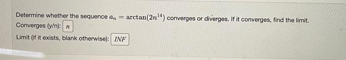 Solved Determine whether the sequence is divergent or | Chegg.com