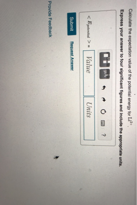 Solved The ground state wave function of Li + is -1/2 (Z/a, | Chegg.com