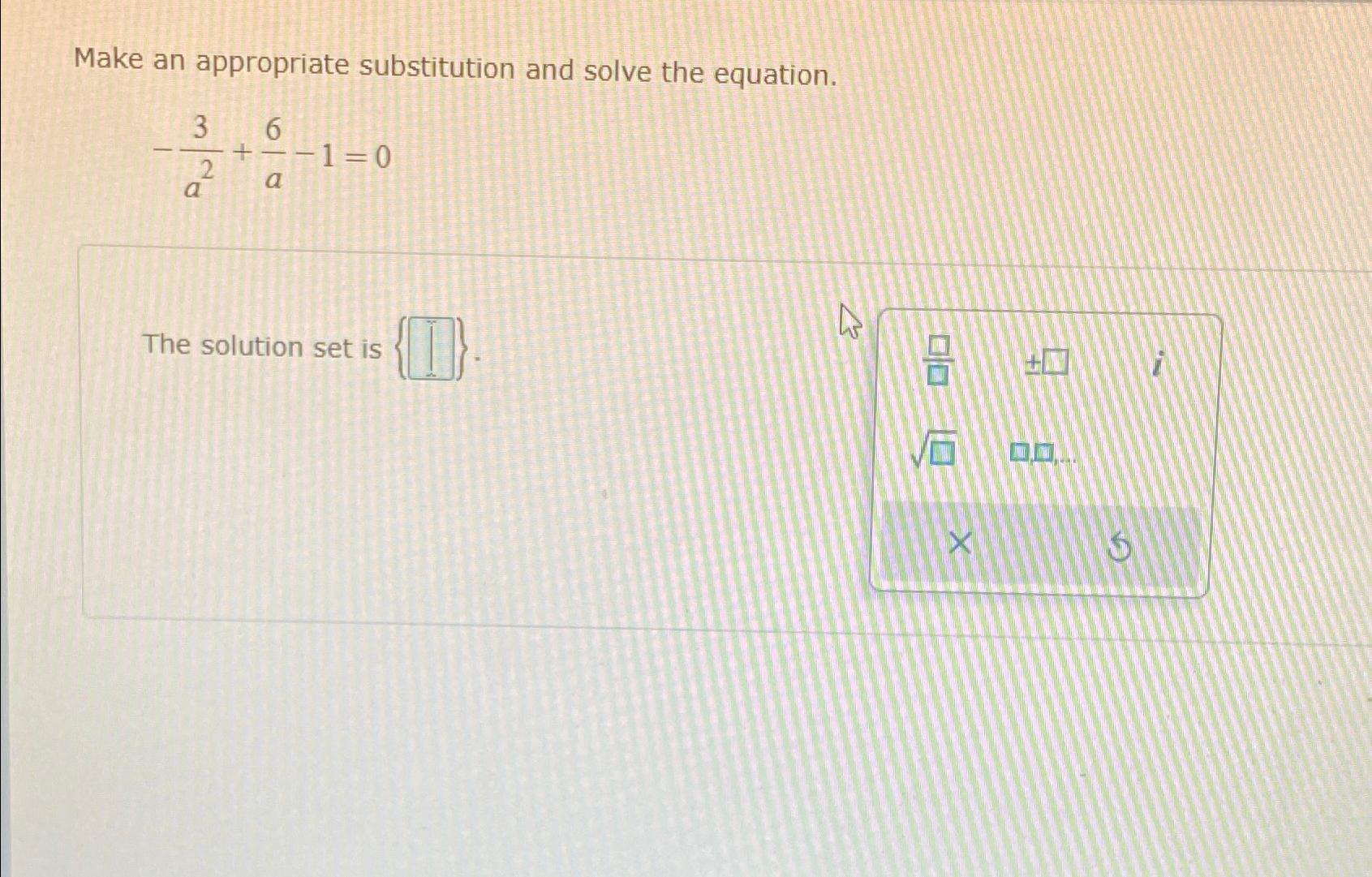 Solved Make an appropriate substitution and solve the | Chegg.com