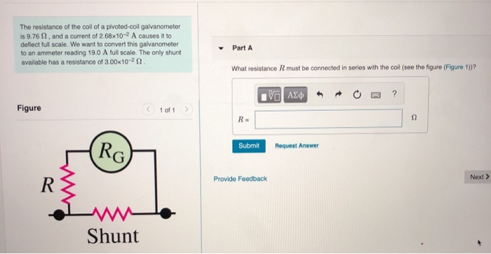 Solved The resistance of the coil of a pivoted-coil | Chegg.com