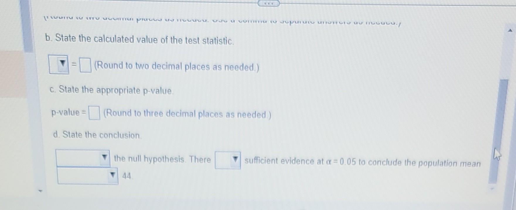 Solved Consider The Following Hypothesis Test Given That 8184