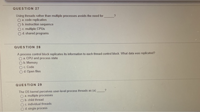 Solved QUESTION 15 Which technique improves system resource | Chegg.com