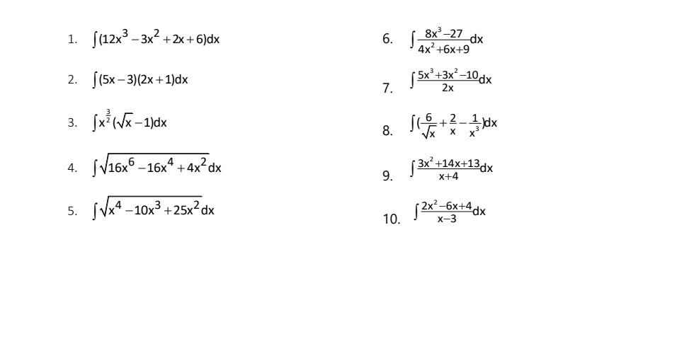 Solved a. evaluate the given integrals using basic | Chegg.com