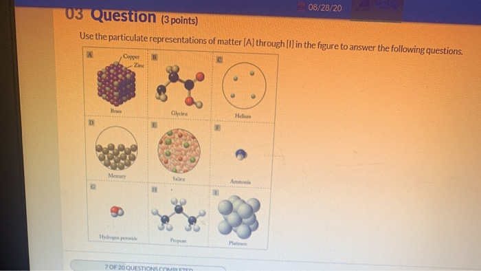 Solved 08/28/20 03 Question (3 points) Use the particulate | Chegg.com